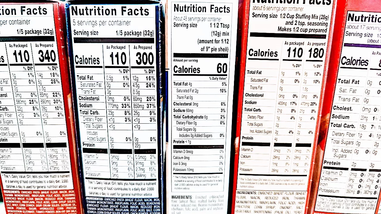 Facts About Nutrition Labels! - Fact Frenzy .com